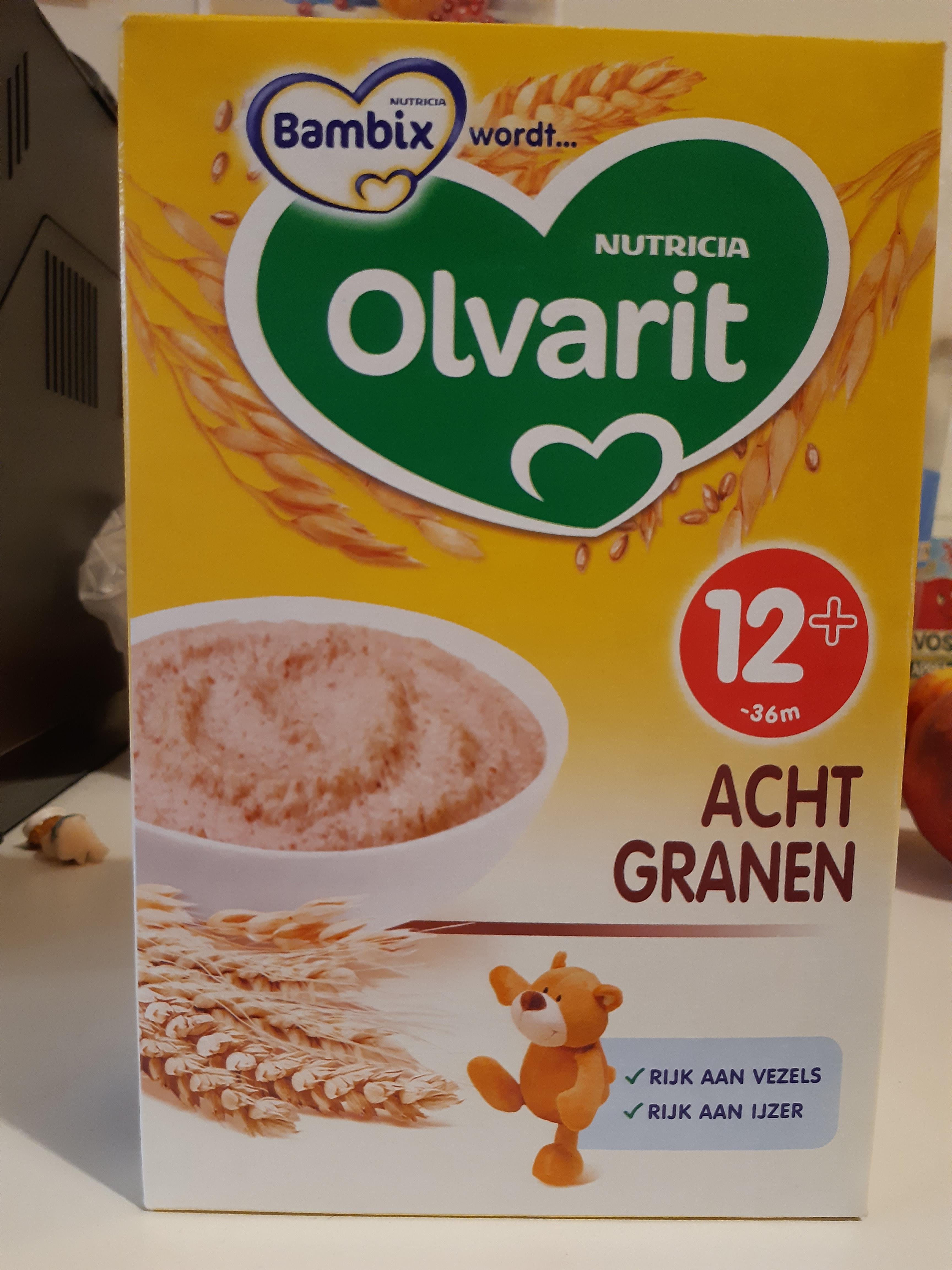 OLVARIT 8 GRANEN PAPJE BABY PORRIDGE 12+ in Delft - Kinderen en Baby's ...