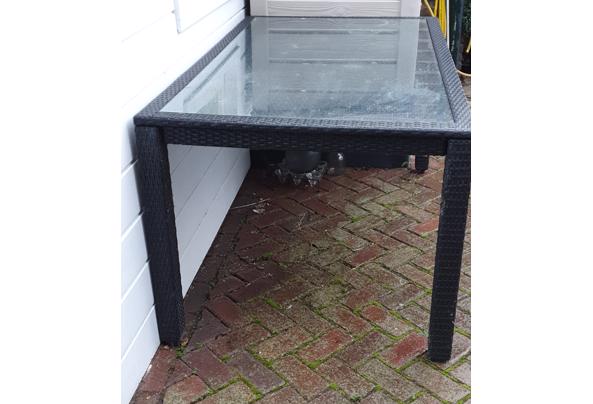 TUINTAFEL WICKER MET GLASPLAAT in Tienhoven - Tuin en Terras, Huisjes ...